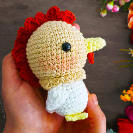 Crochet Rooster Amigurumi PDF Free Pattern