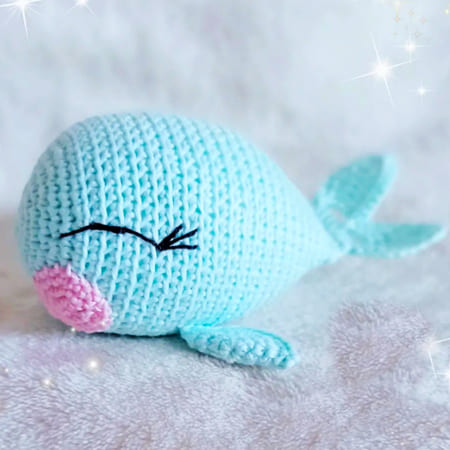 Blue Whale Crochet Amigurumi PDF Pattern