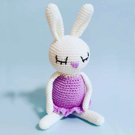 Easy Crochet Bunny for Beginner PDF Amigurumi Pattern