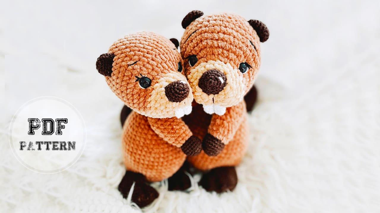 Plush Crochet Beaver Amigurumi PDF Free Pattern