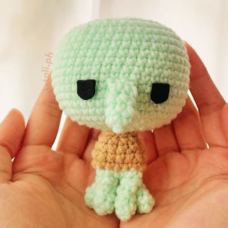 Crochet Squidward Tentacles "SpongeBob" PDF Pattern