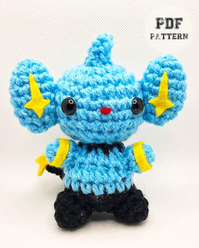 Chibi Shinx Pokemon PDF Crochet Pattern Step by Step