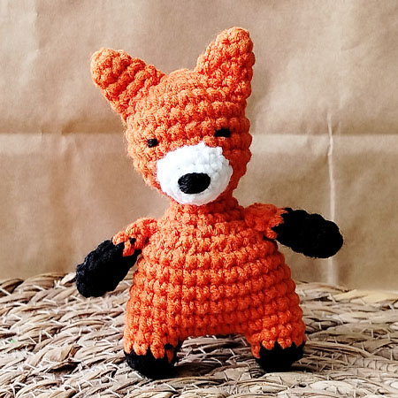 Easy Crochet Fox Keychain Amigurumi PDF Pattern