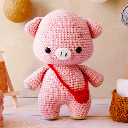 Crochet Pig Helen PDF Amigurumi Free Pattern