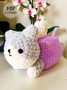 Cube Crochet Plush Cat Free PDF Pattern