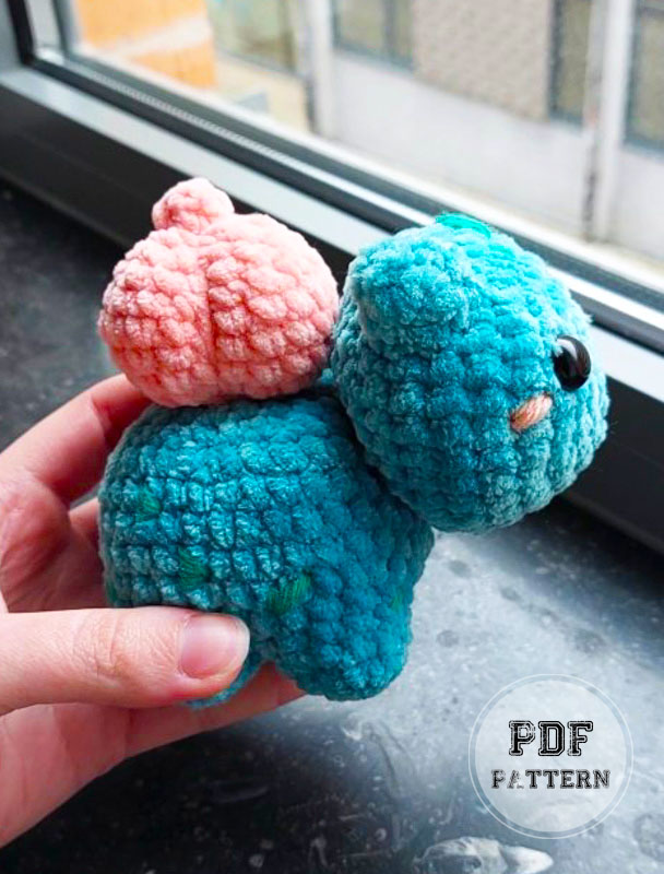 Crochet Bulbasaur Pokemon Amigurumi Free Pattern