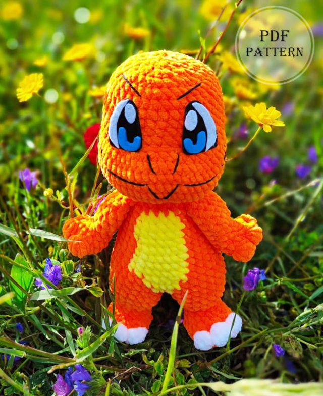 Awesome Charmander Crochet PDF Free Pattern